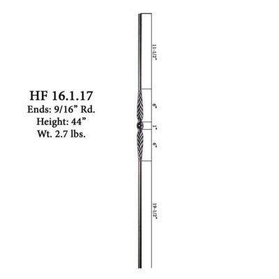 16.3.10 Level Base Collar | Ironwood Connection | Stair & Railing Company