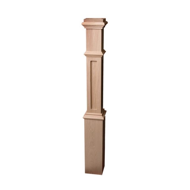 4291 – 6″ Recessed Panel Box Newel | Ironwood Connection | Stair ...