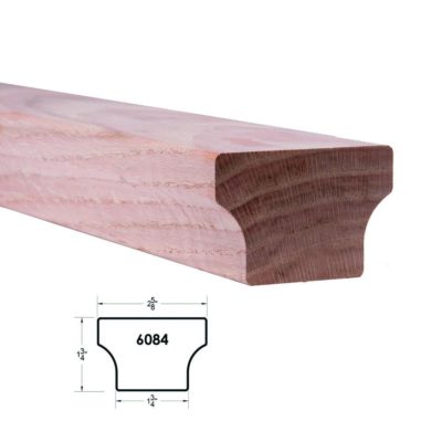 6002 Modern Wood Handrail – Red Oak | Ironwood Connection | Stair ...