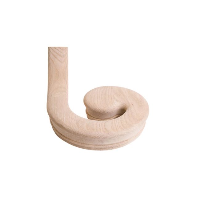 7235 Right Hand Volute Wood Handrail Fitting | Ironwood Connection ...
