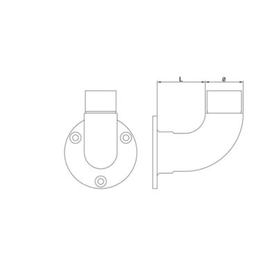 Round Glass Cap Rail Inline Splice Coupler | Ironwood Connection ...