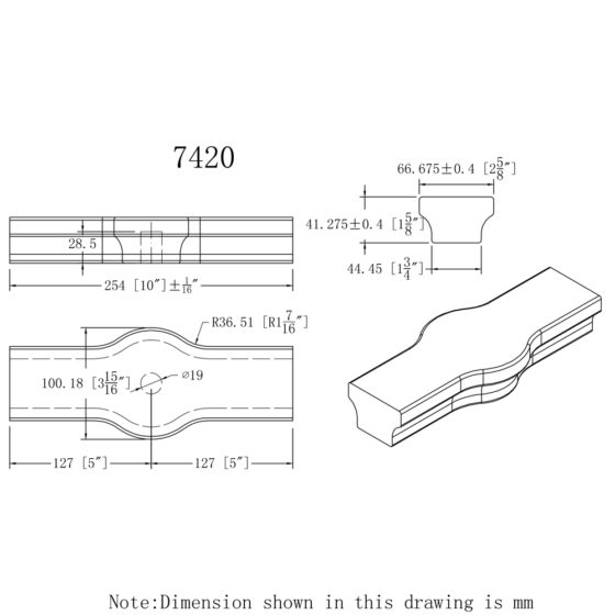 7420 Tandem Cap Wood Handrail Fitting | Ironwood Connection | Stair ...