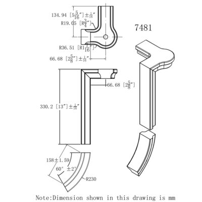6060 Slim Modern Wood Handrail – Red Oak | Ironwood Connection | Stair ...